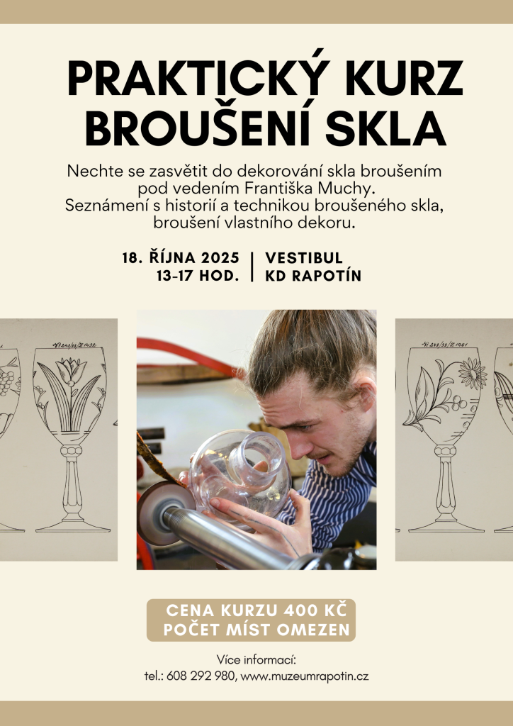 Praktický kurz broušení skla - Oficiální stránky obce Rapotín